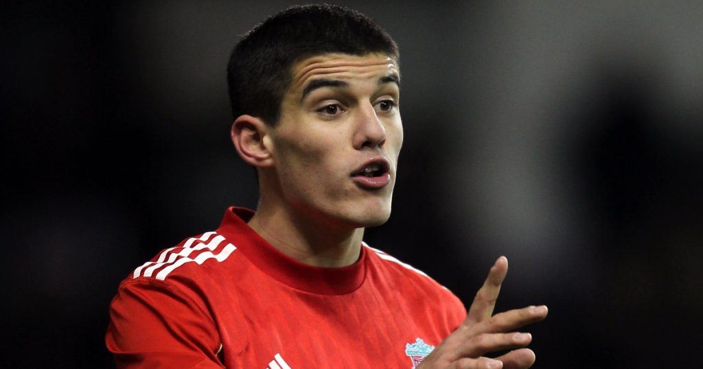 Conor Coady of Liverpool during a youth match against Tottenham, White ...