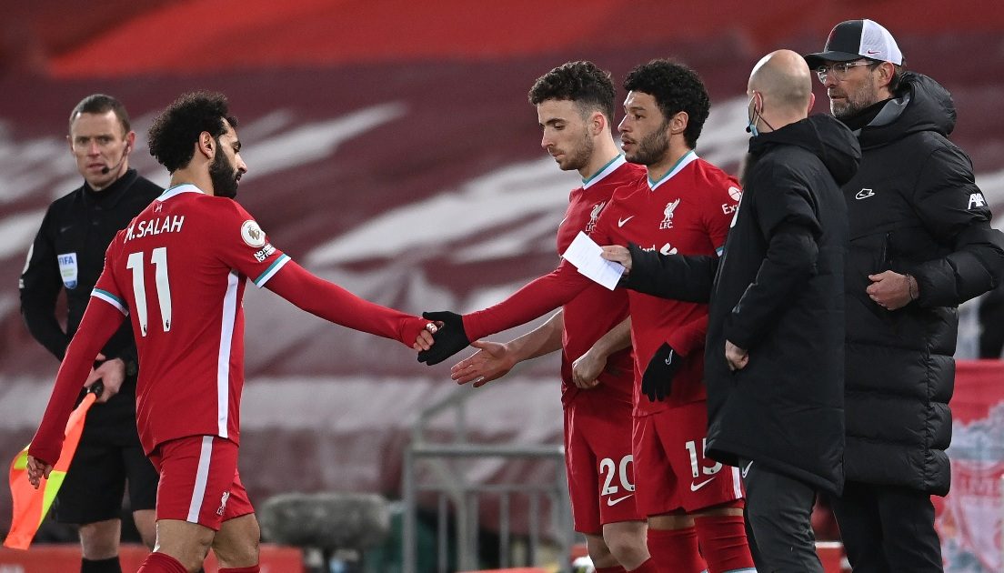 Watch: Unhappy Salah reacts to substitution; Klopp & Carra's verdict ...