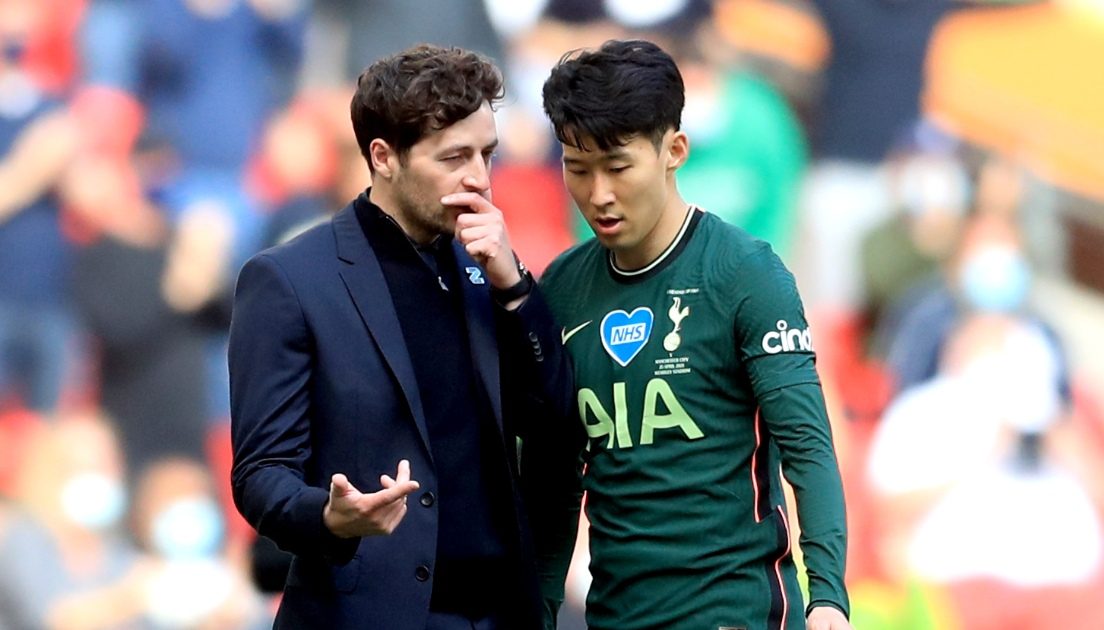 Watch: Man City players console a distraught Son after Carabao Cup win ...