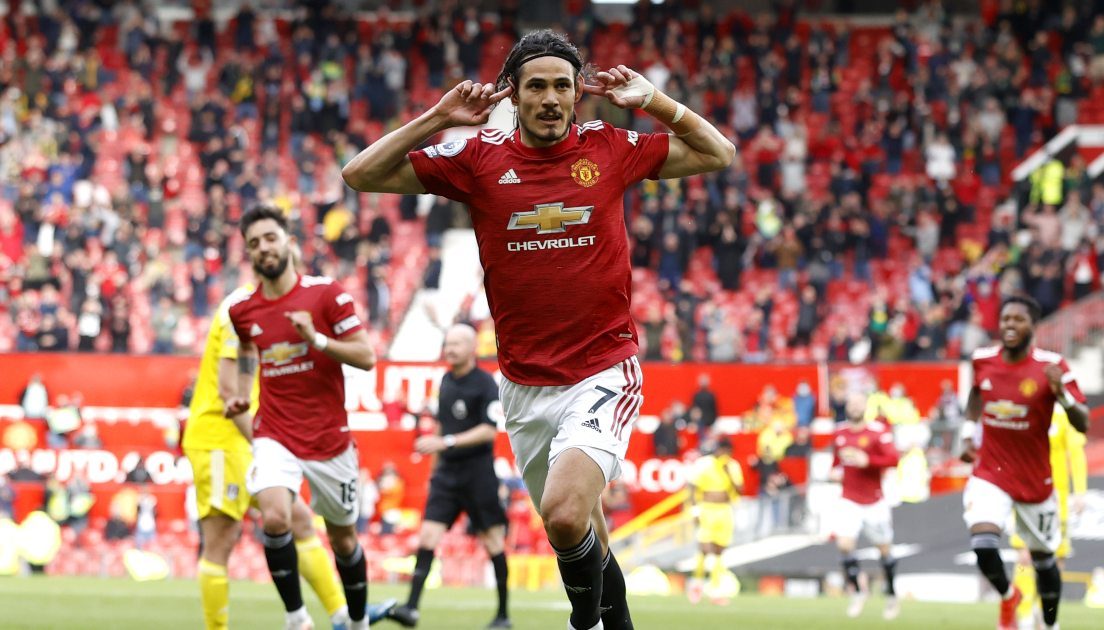 Seven eye-catching Edinson Cavani stats after stunning goal for Man Utd ...