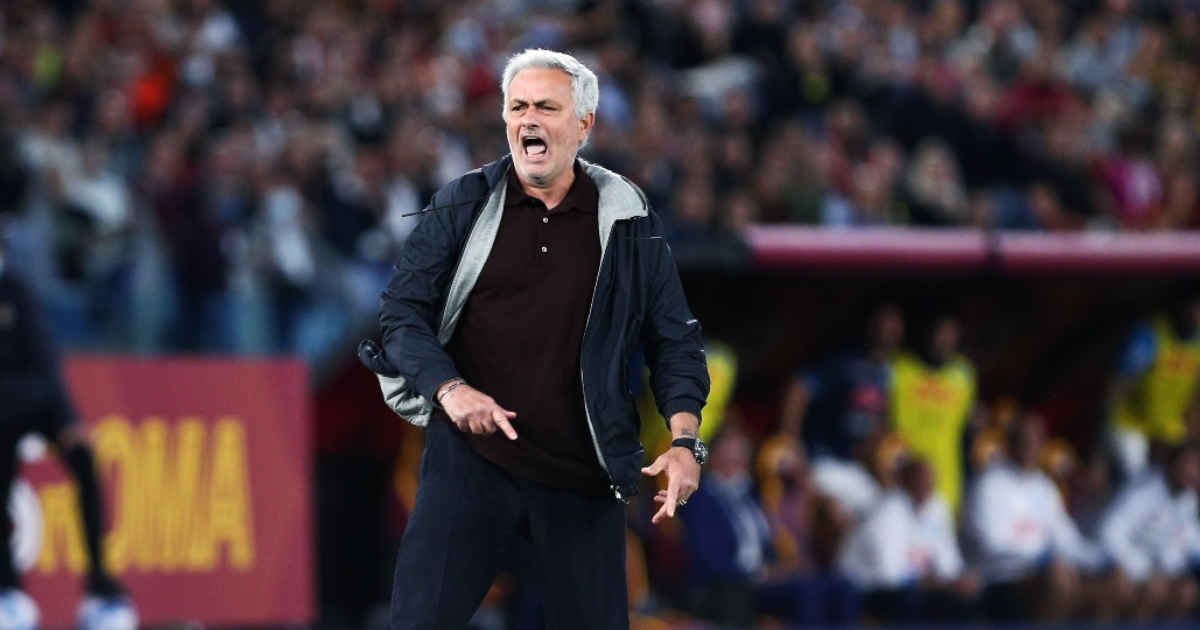 Jose Mourinho Roma Red Card - Planet Football