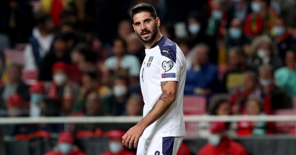 Fulham striker Aleksandar Mitrovic playing for Serbia - Planet Football