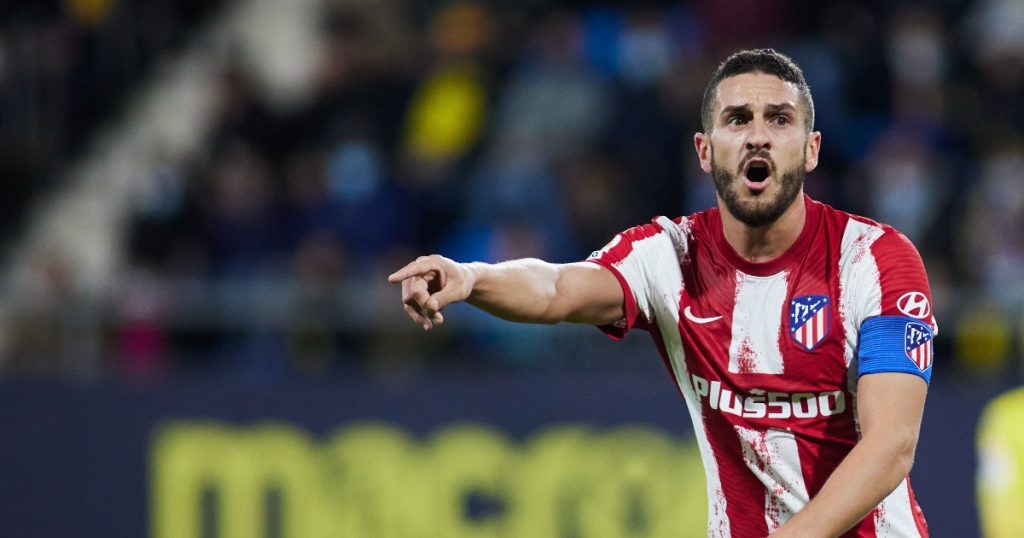 Spanish midfielder Koke in action for Atletico Madrid against Cadiz ...