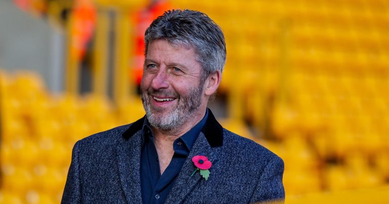 Commentator Andy Townsend before the Premier League match between ...
