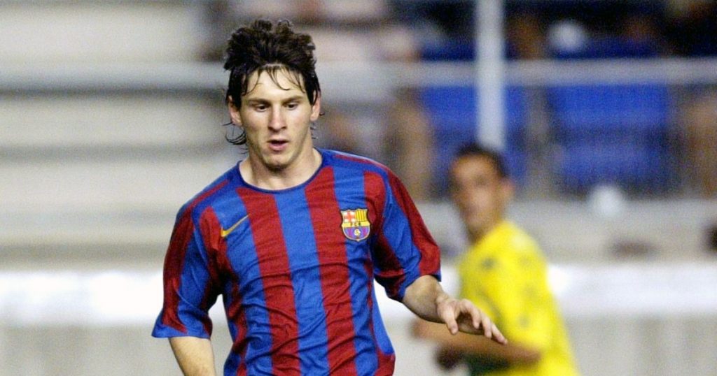 Lionel Messi playing for Barcelona against Cadiz. Ramonde Carranza ...