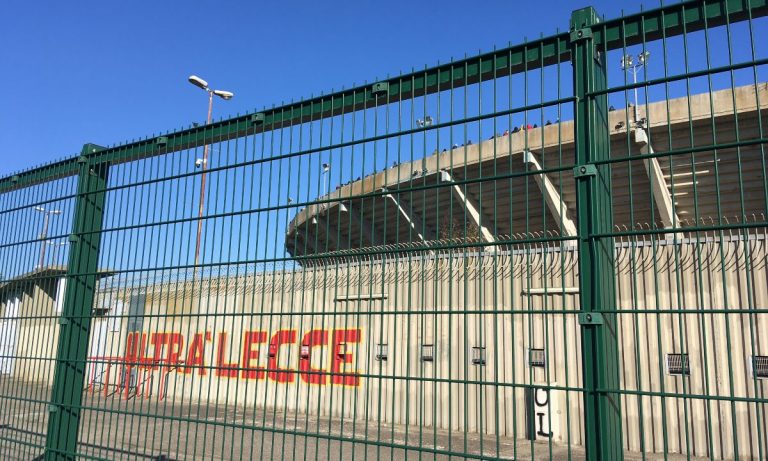 The outside of U.S. Lecce's Stadio Via del Mare. Lecce, Italy. 12 March ...