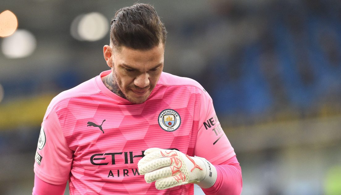 Watch: Man City's Ederson nearly scores comical own goal