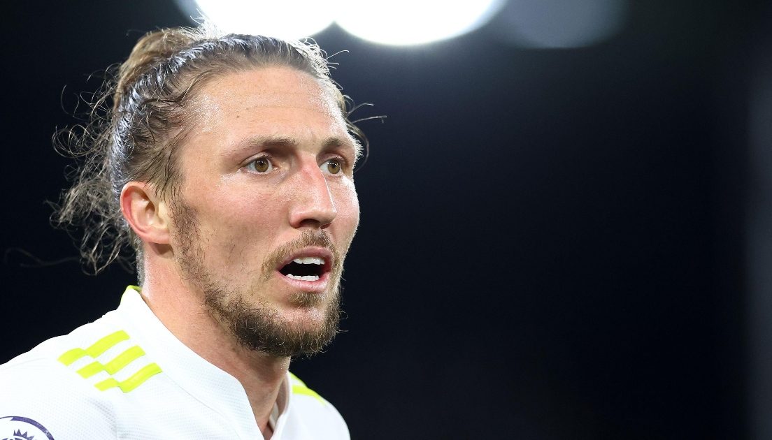 Watch: Leeds' Luke Ayling sees red for horror challenge on Martinelli