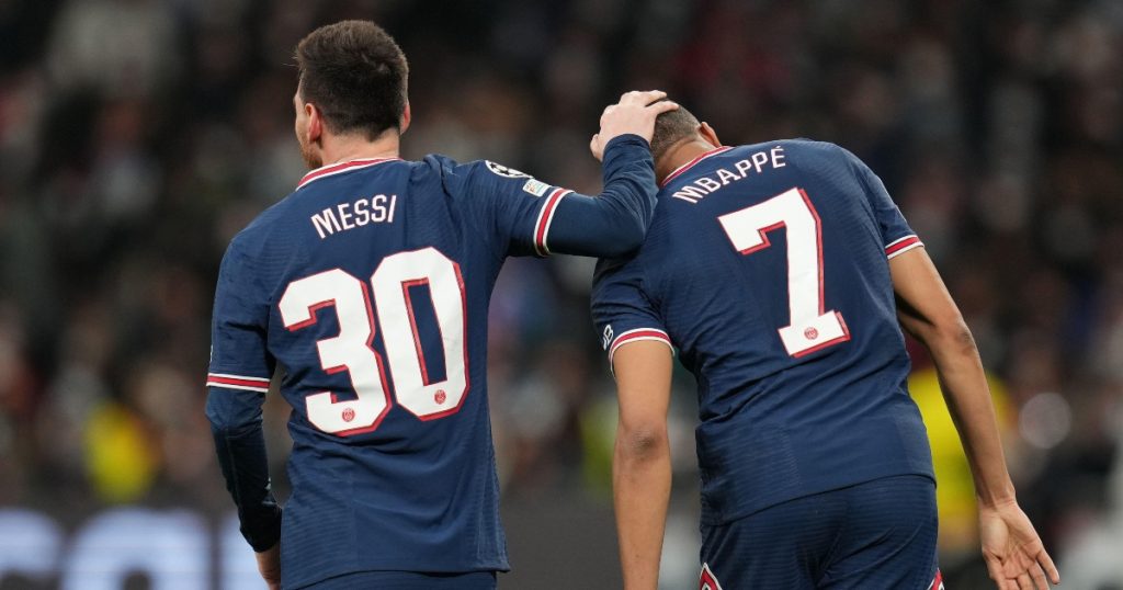 Comparing Mbappe's records and trophies to Messi's at the same age