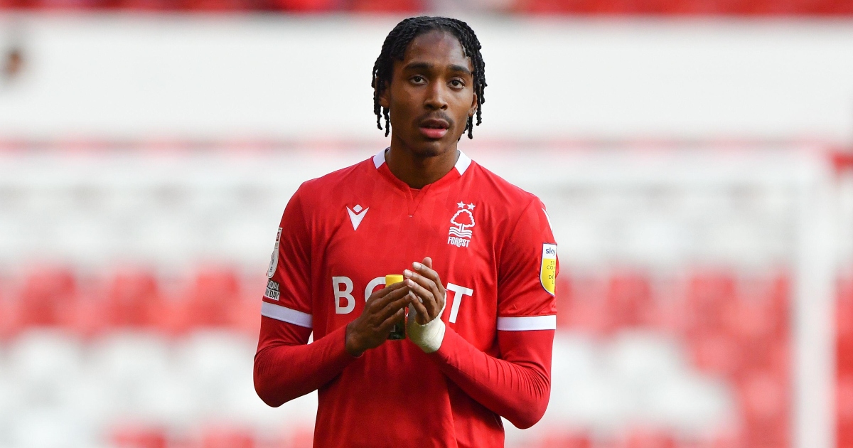 Nottingham Forest's Djed Spence during their Championship match against ...