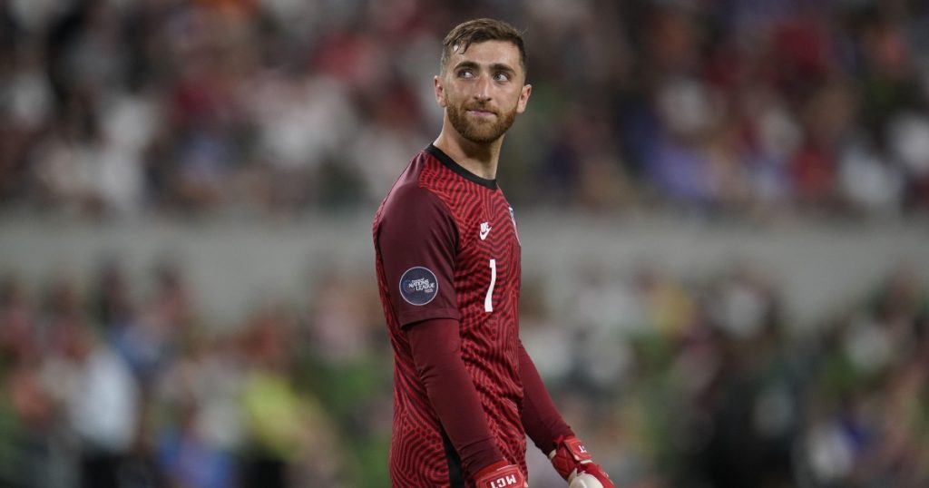 United States goalkeeper Matt Turner during their CONCACAF Nations ...