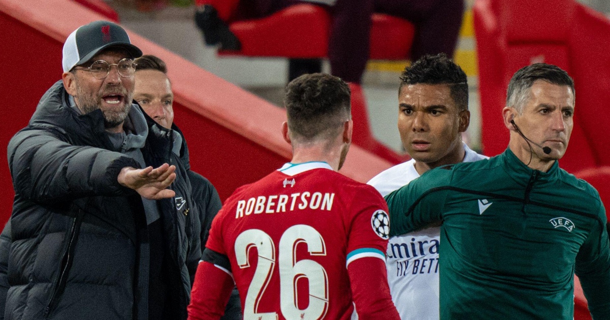 Man Utd video: Casemiro's brutal revenge tackle on Andy Robertson