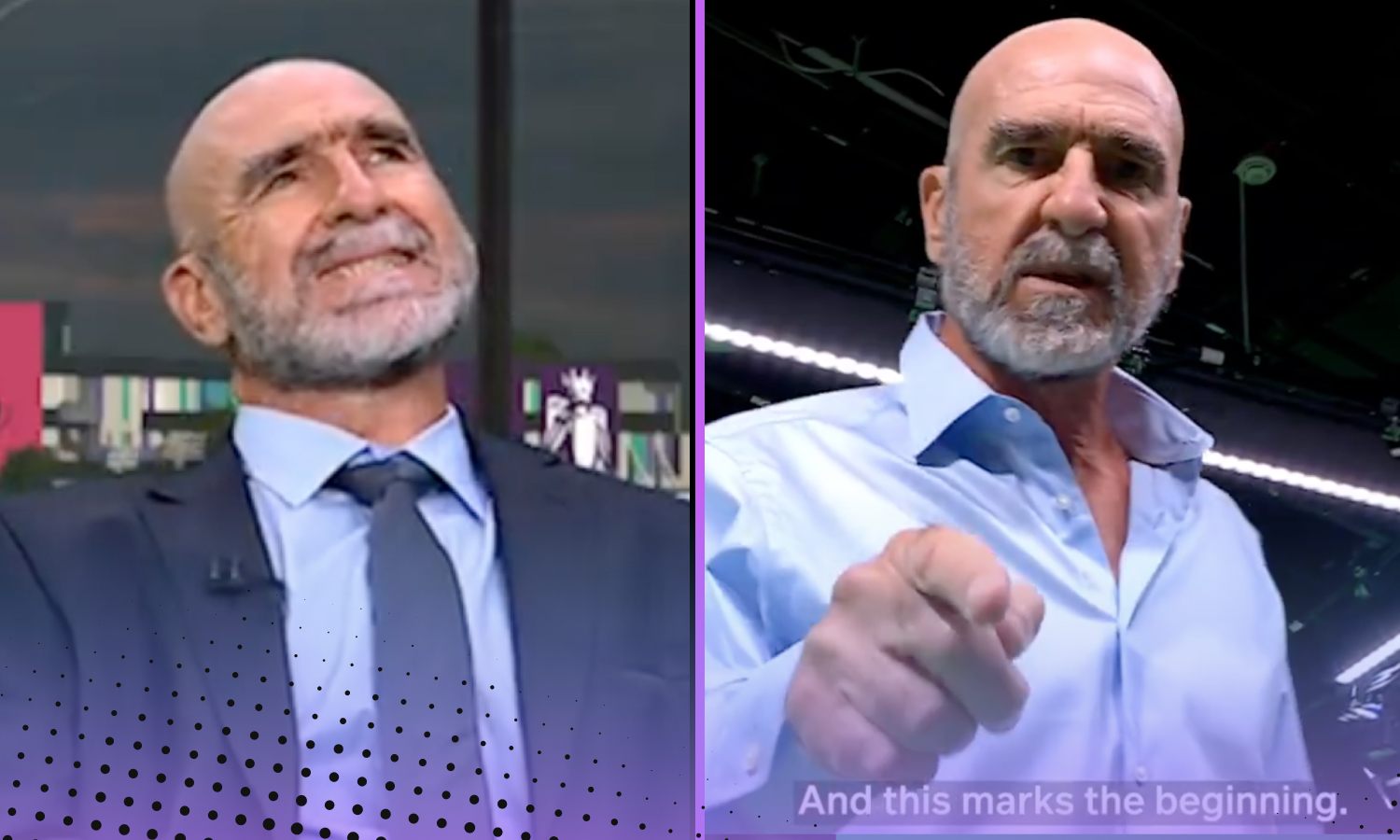 Eric Cantona's insane 'TV punditry debut' was straight out of a David Lynch movie