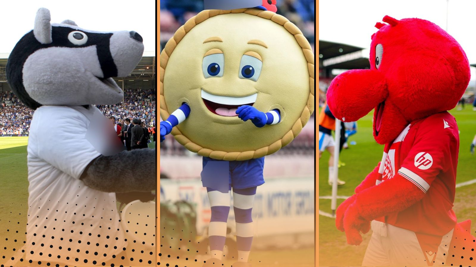 Can you name the English clubs these 10 football mascots represent?