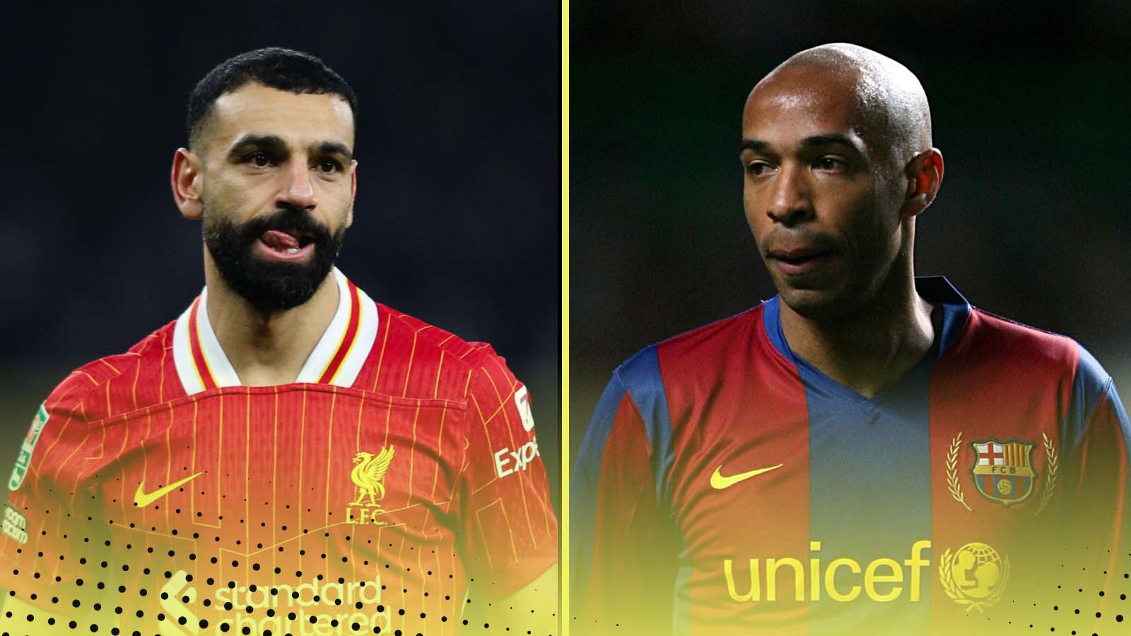 Mohamed Salah v Thierry Henry: Comparing their stats at the age of 33