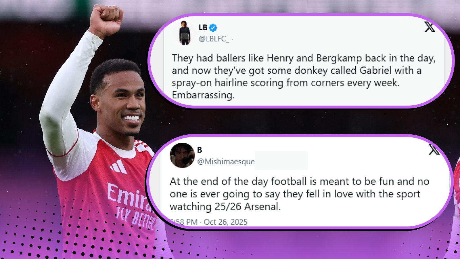 Arsenal's set-piece success has triggered insane social media headloss