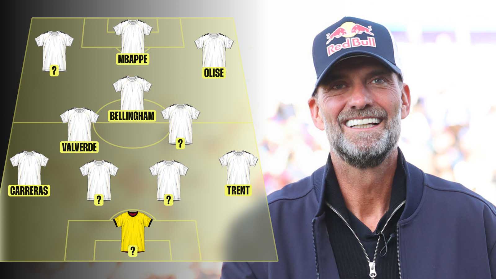 Jurgen Klopp’s dream Real Madrid XI for 2026-27 should excite fans